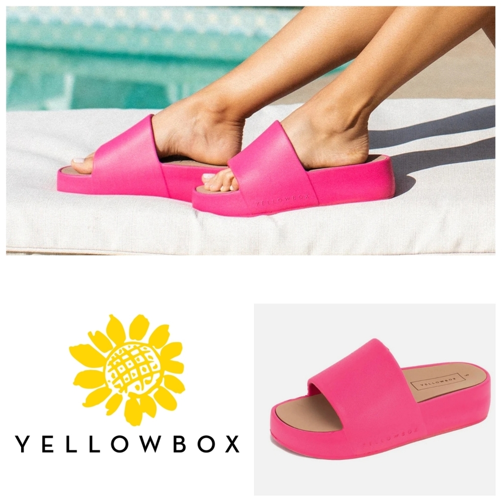 Yellow Box Torrey Platform Slip On Wedges - Gem